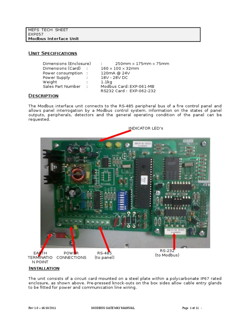 Modbus Manual | PDF | Input/Output | Physical Layer Protocols Modbus Manual | PDF | Input/Output | Physical Layer Protocols