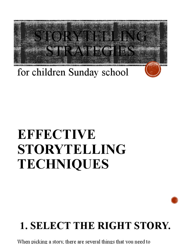 Storytelling Strategies | PDF | Storytelling