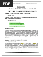 COURS ECONOMIE GENERALE 1ère Anée e Ni | PDF | Inflation | Chômage