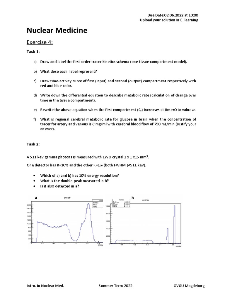 Exercise Sheet - 4 | PDF | Gamma Ray | Radioactive Tracer