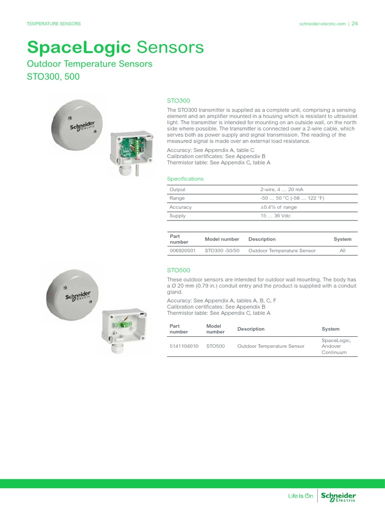 Pages From HVAC Sensors Catalog EMEA APAC F-27839-20 - Part4 | PDF ...
