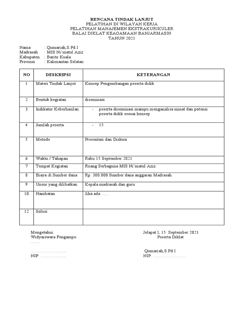 Form Tugas RTL | PDF