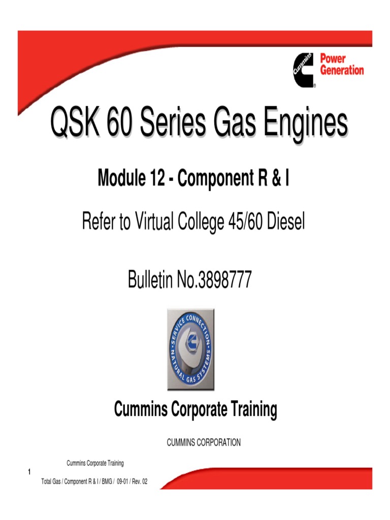 12 - QSK 2 Component R & I | PDF | Turbocharger | Piston 12 - QSK 2 Component R & I | PDF | Turbocharger | Piston
