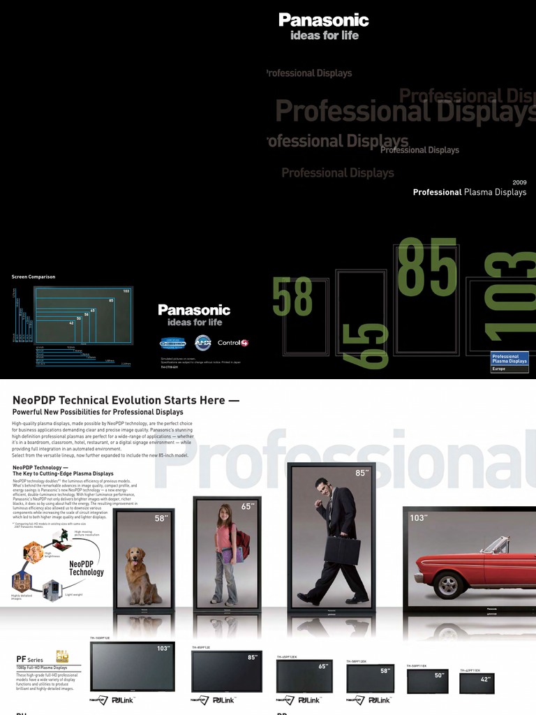 Panasonic 12 Series PDP | PDF | Video | Macintosh