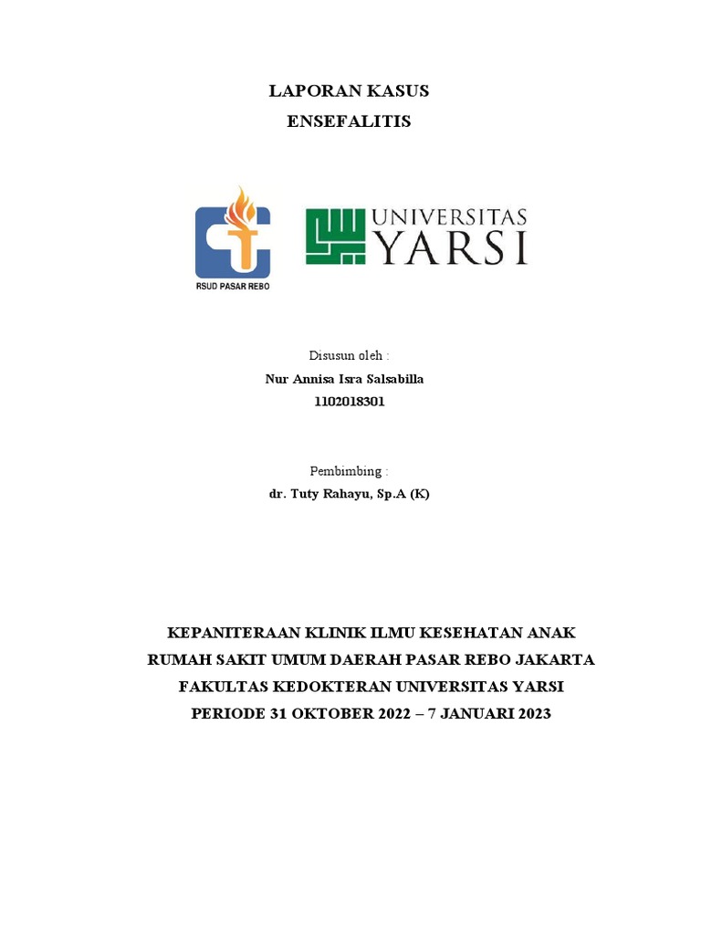 Kasus Trias Ensefalitis pada Anak | PDF | Sains & Matematika