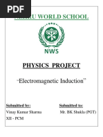 Physics Investigatory Project ELECTROMAGNETIC INDUCTION Class 12 | PDF ...