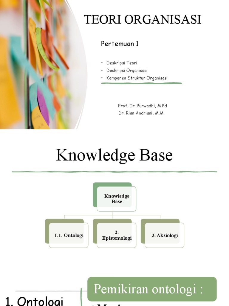 P-01 Teori Organisasi | PDF