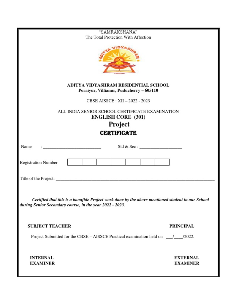 Project: Certificate | PDF