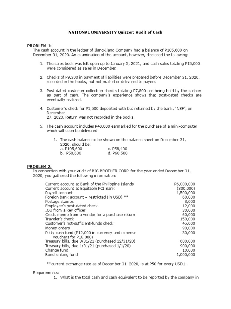 Audprob Quizzers | PDF | Cheque | Banks