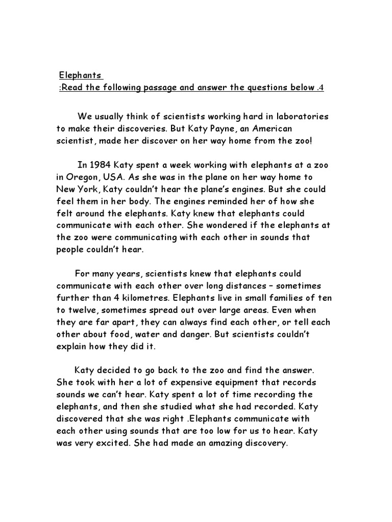 Elephant Communication Discovery | PDF | Elephant