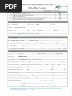 Lifting Plan & Rigging Study Template | PDF | Elevator | Crane (Machine)