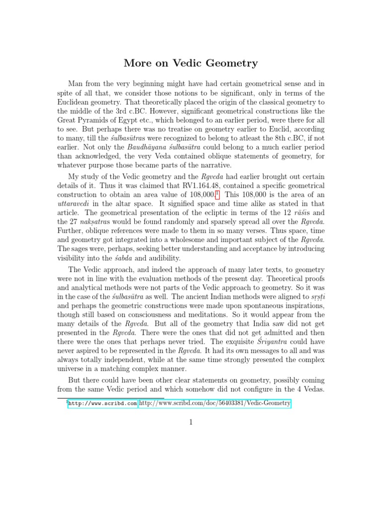 Vedic Geometry 2 | PDF | Vedas | Geometry