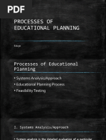 5 Main Stages of Educational Planning | PDF | Demography | Information
