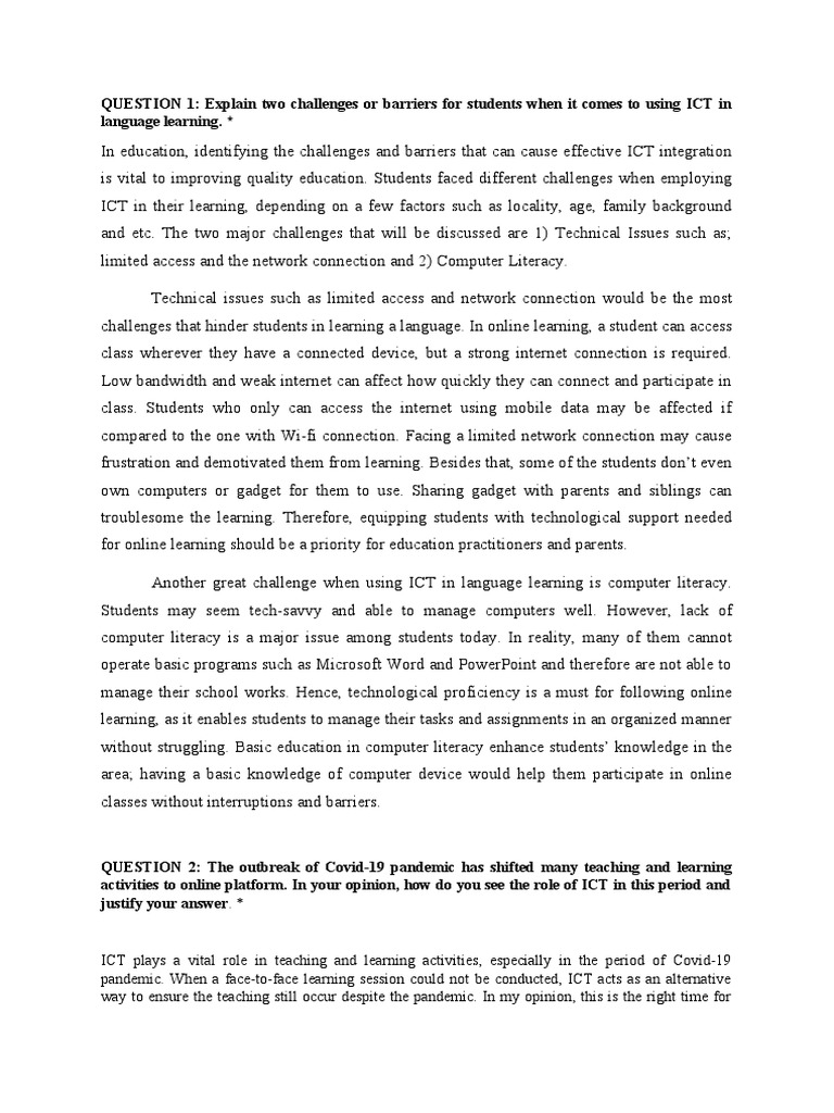 Overcoming Barriers To Ict Integration In Language Learning Examining