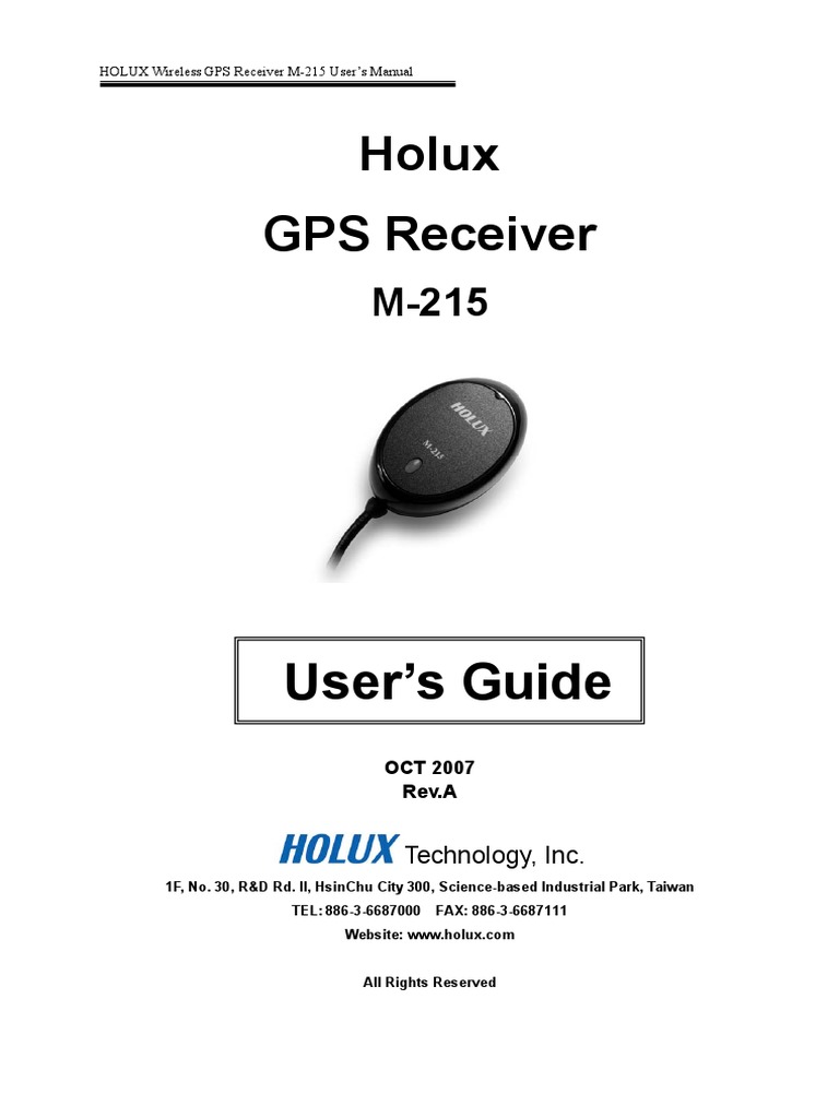 Manuale M215 | PDF | Radio | Global Positioning System
