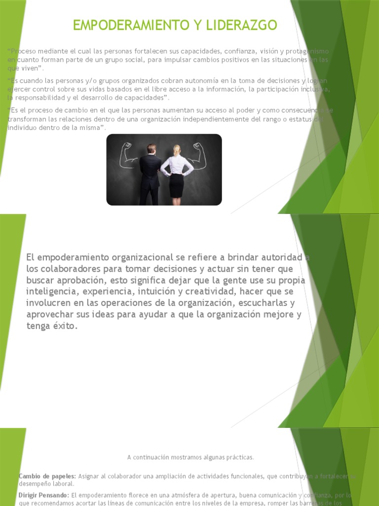 Empoderamiento y Liderazgo. | PDF | Empoderamiento | Liderazgo