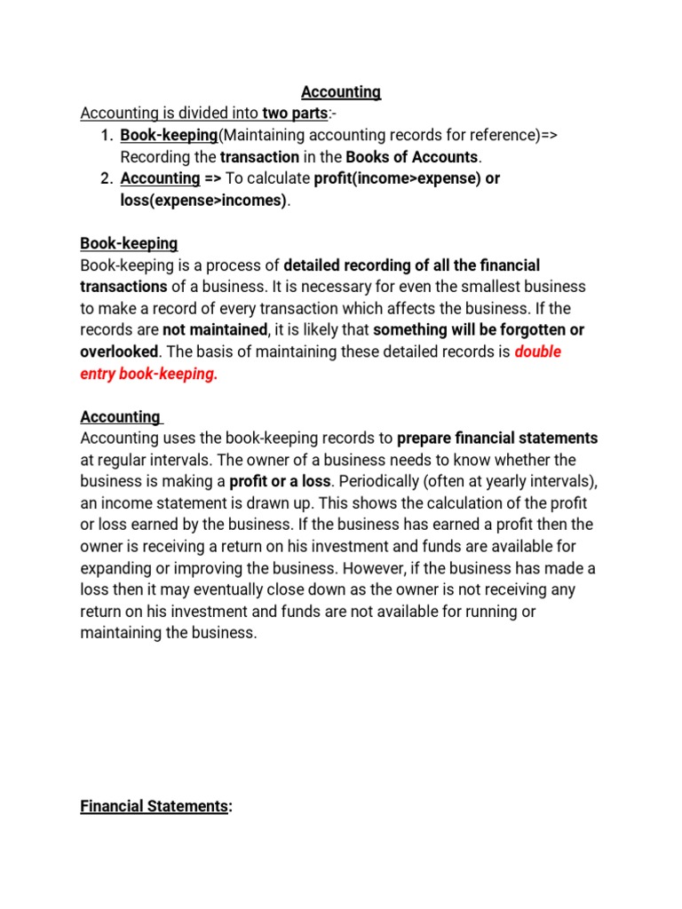 Introduction To Accounting (Sheet.1) | PDF | Debits And Credits ...
