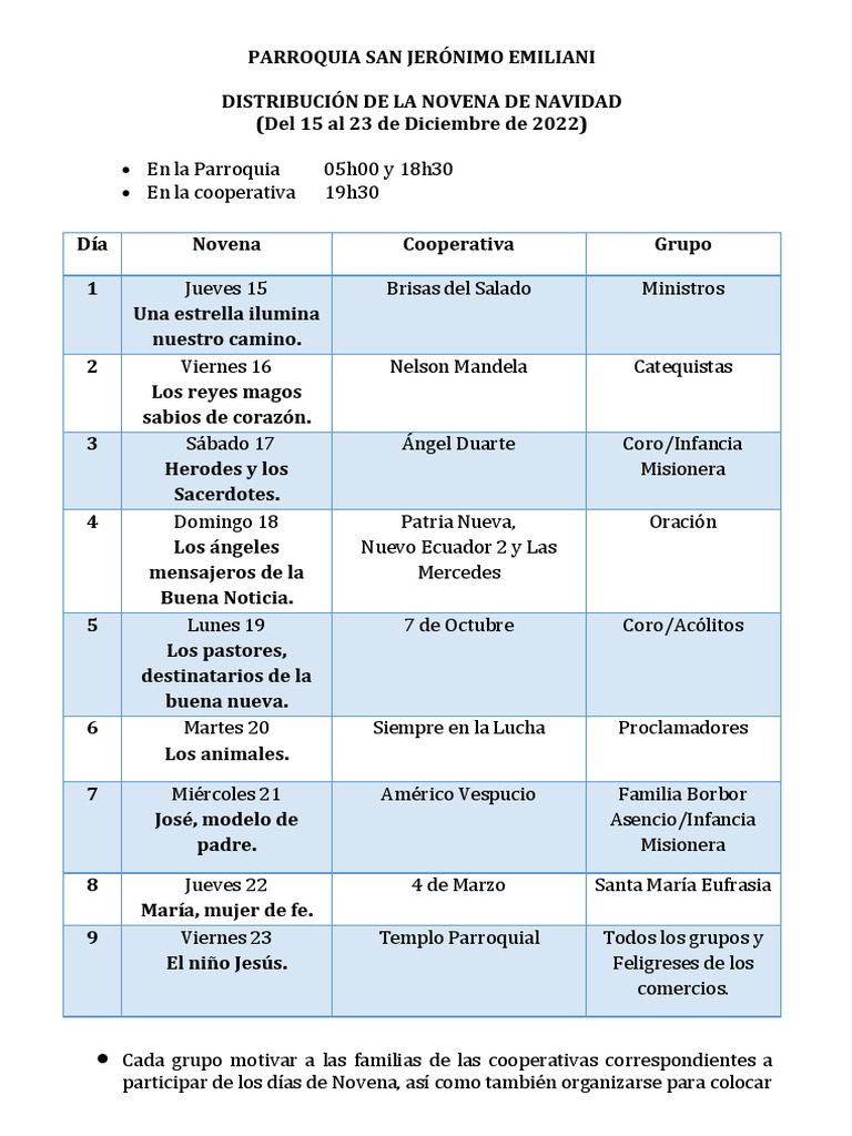 Novena Navidad | PDF | Navidad | eucaristía