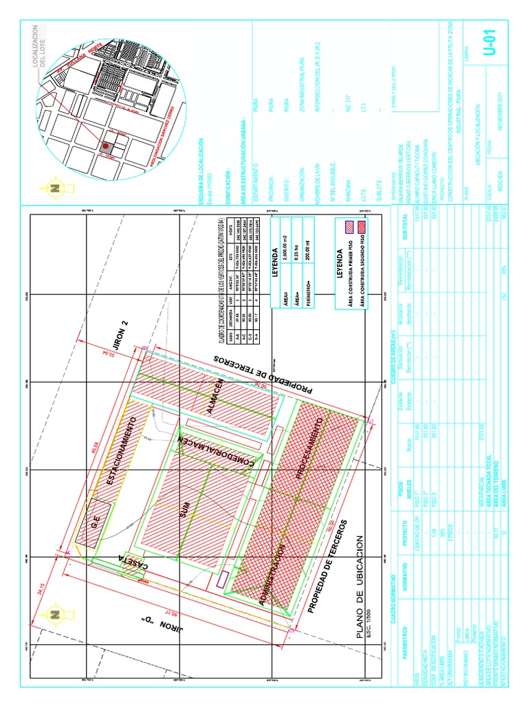 U-01 Plano de Ubicacion U-01 | PDF