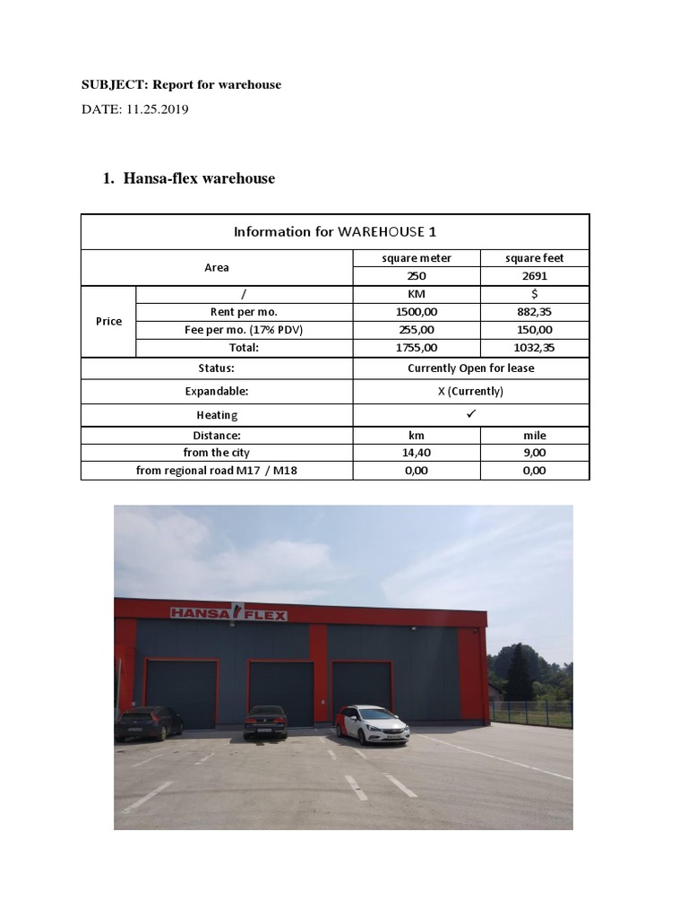 Warehouse | Download Free PDF | Business | Real Estate