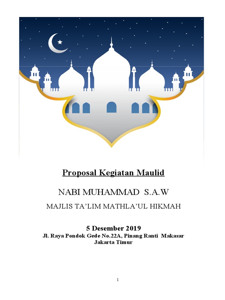 Proposal Maulid 2019 - Design | PDF