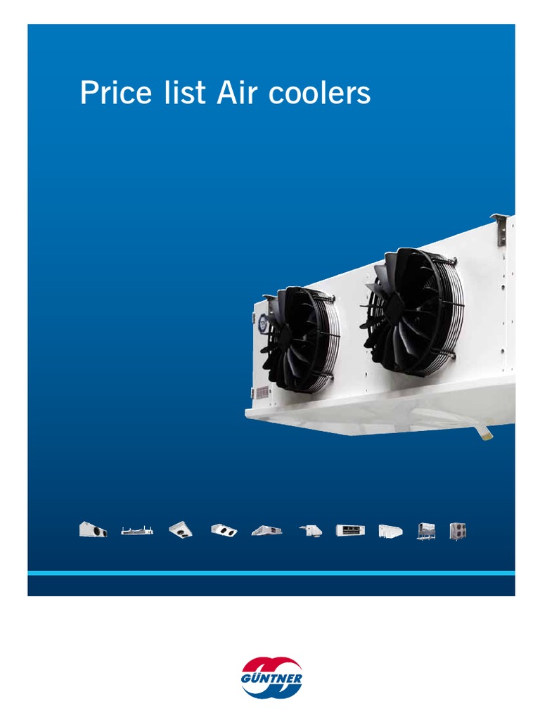 Price List Air Coolers en | PDF | Heat Exchanger | Refrigeration