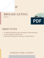 Introduction To Broadcasting | PDF | Broadcasting | Mass Media