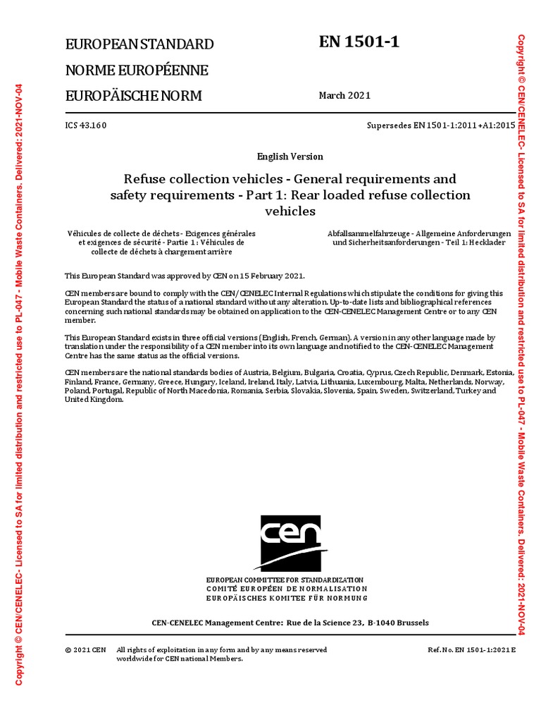 En 1501-1-2021 | PDF | European Union