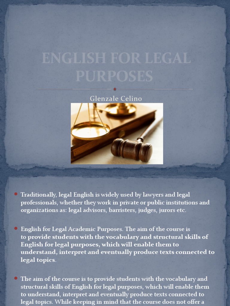 English For Legal Purposes | PDF | Plea | Double Jeopardy