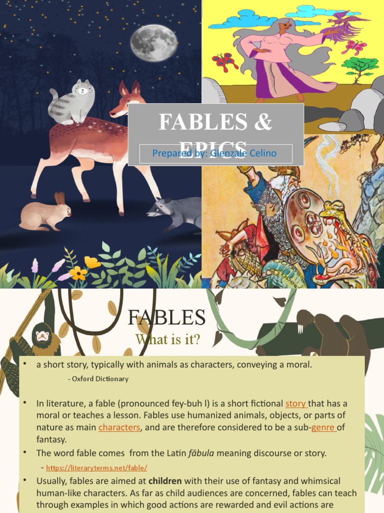 Fables and Epics | PDF | Epic Poetry | Fable
