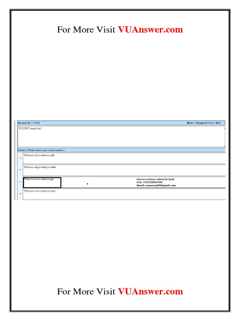 Cs408 Final Term Past Papers By Waqar Siddhu File 2 Pdf