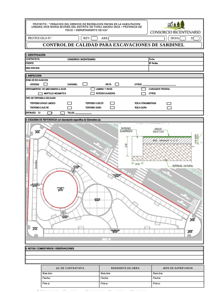 Protocolo Excavacion | PDF