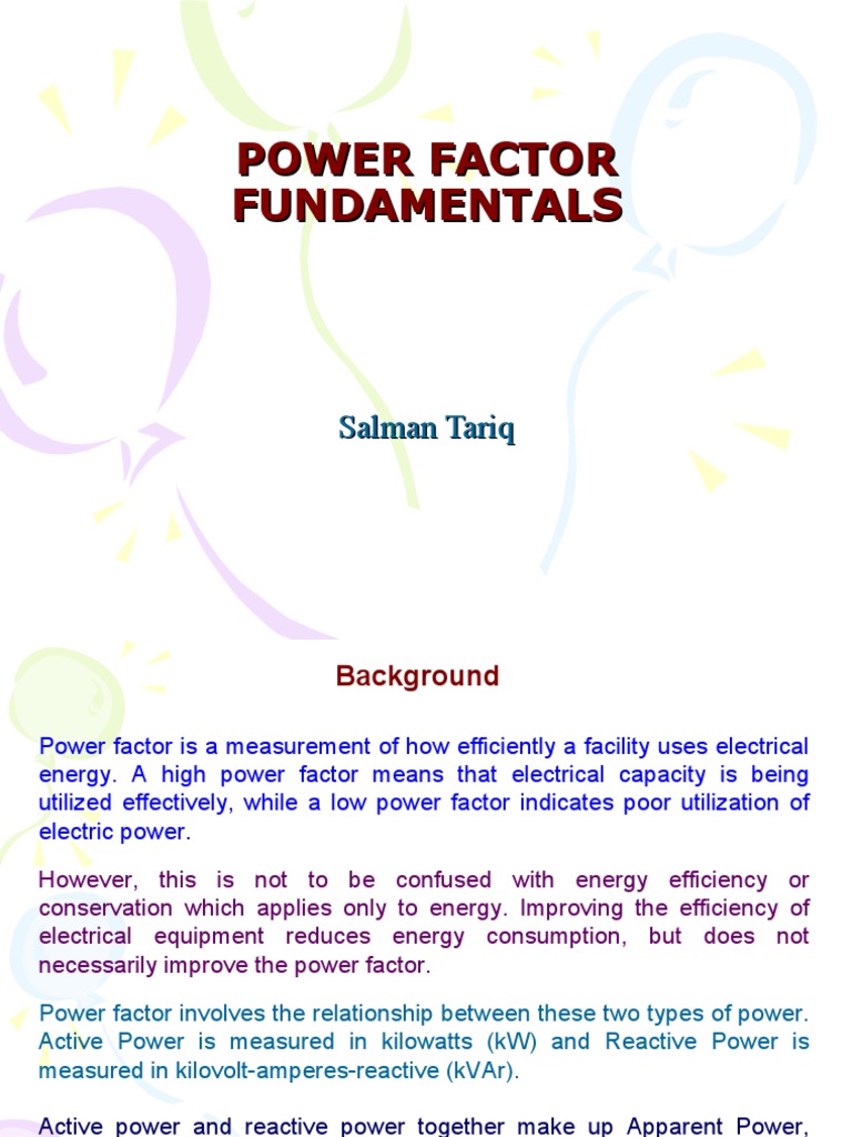 Power Factor Fundamentals | PDF | Ac Power | Electric Power