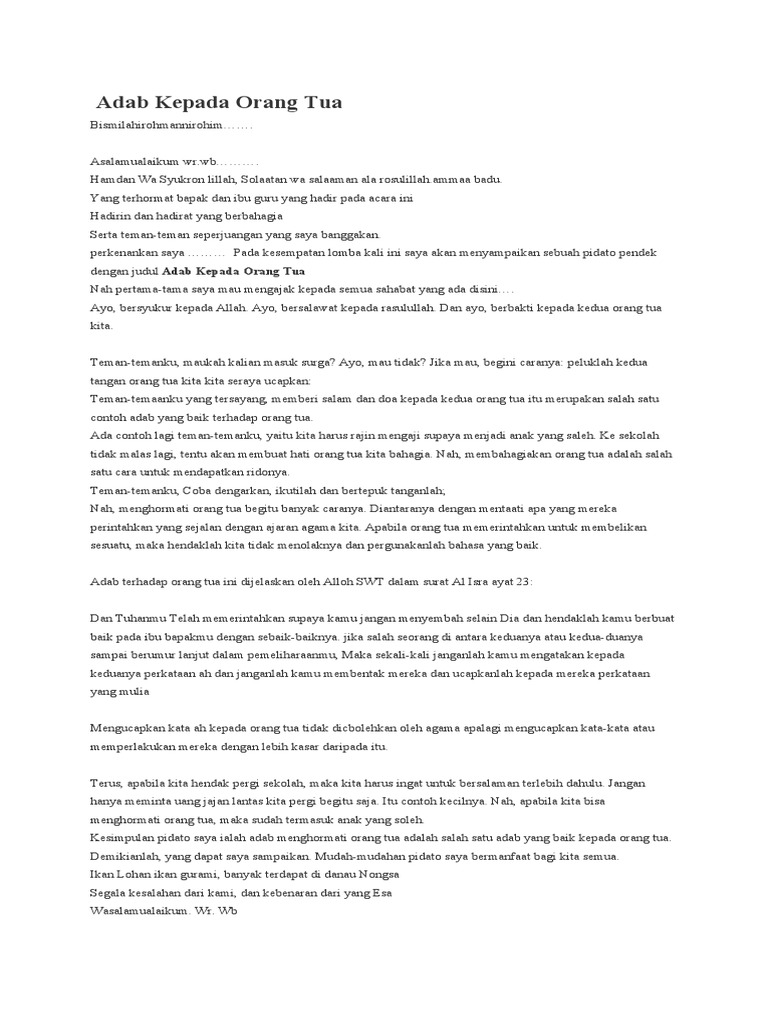 Kumpulan Teks Pildacil Singkat Terlengkap | PDF