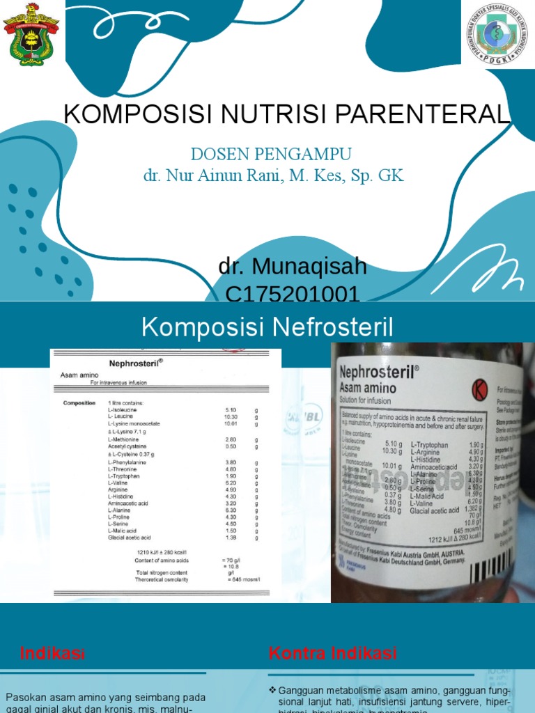 Komposisi dan Indikasi Nefrosteril | PDF