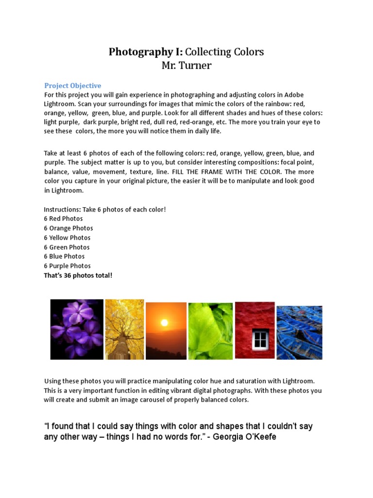 Collecting Colors Project | PDF | Color | Photograph