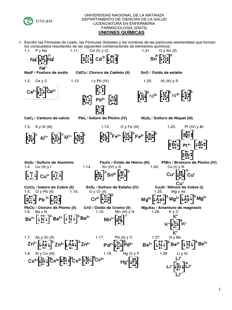 Unión química y estructura molecular: Fórmulas y polaridad en ...