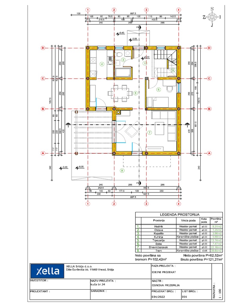 Idejni Projekat Kuce br.34 | PDF