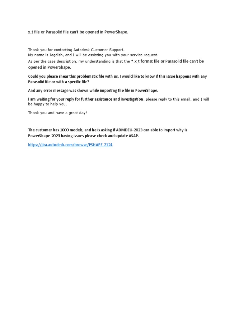 X - T File or Parasolid File Can'T Be Opened in Powershape | PDF