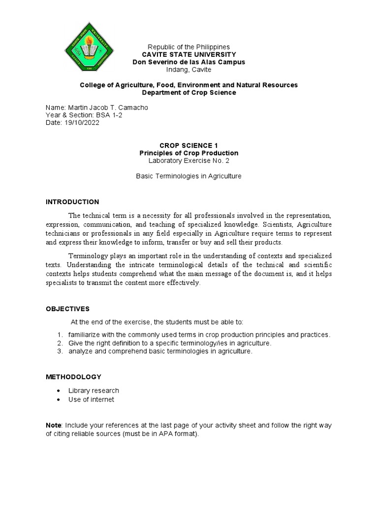 CRSC 1 - Lab 2 | Download Free PDF | Science