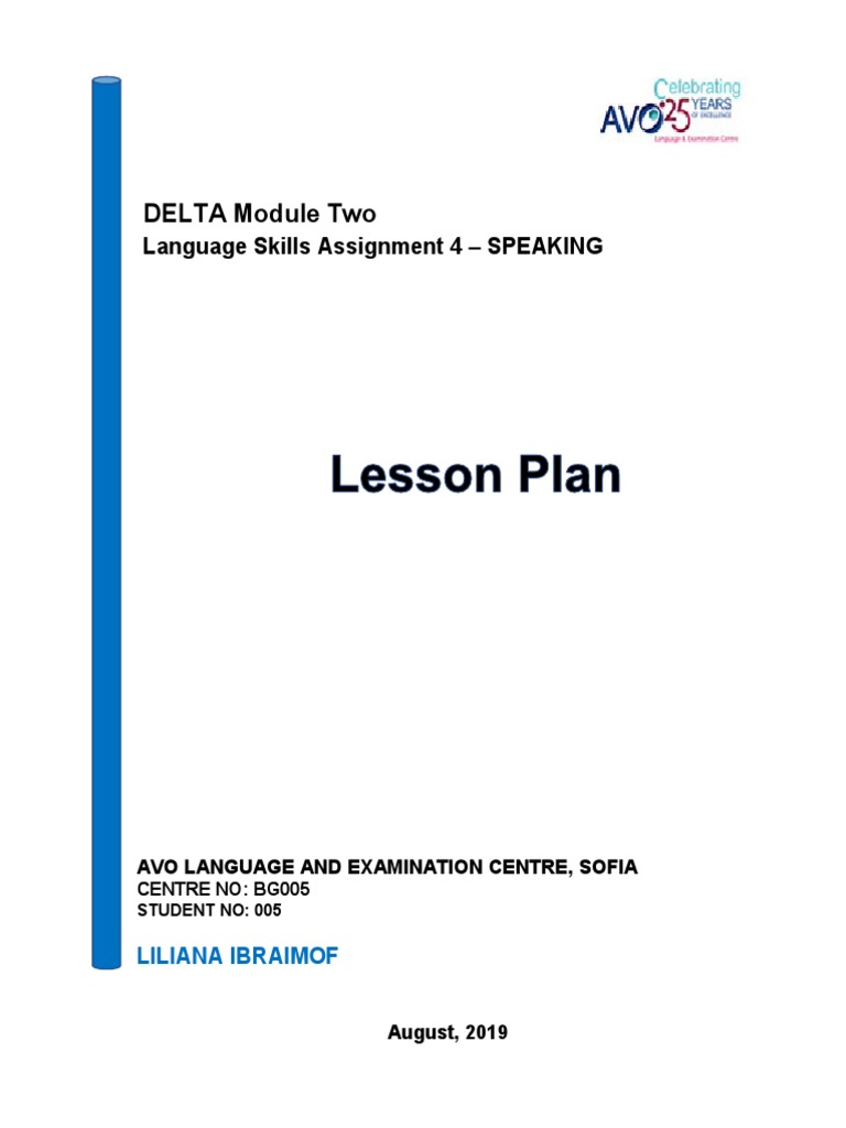 BG005 005 Ibraimof Internal LSA4 LP PDF | PDF | Fluency | Learning