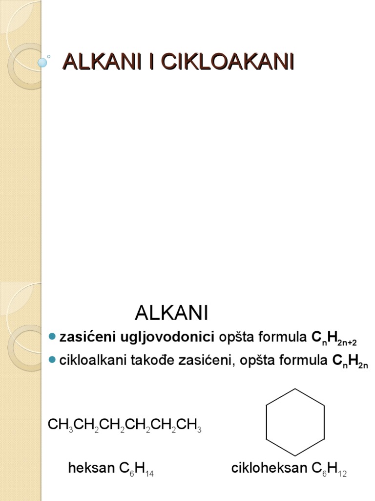 Alkani I Cikloalkani | PDF