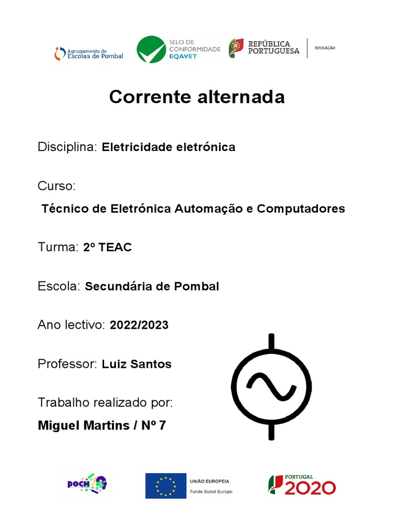 1 Corrente Alternada Pdf Indutor Rede Elétrica