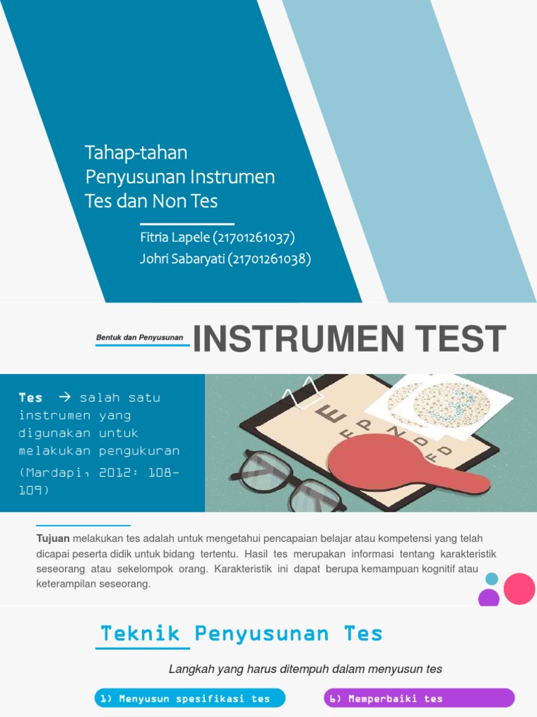 Tahapan Penyusunan Instrumen Non Tes | PDF