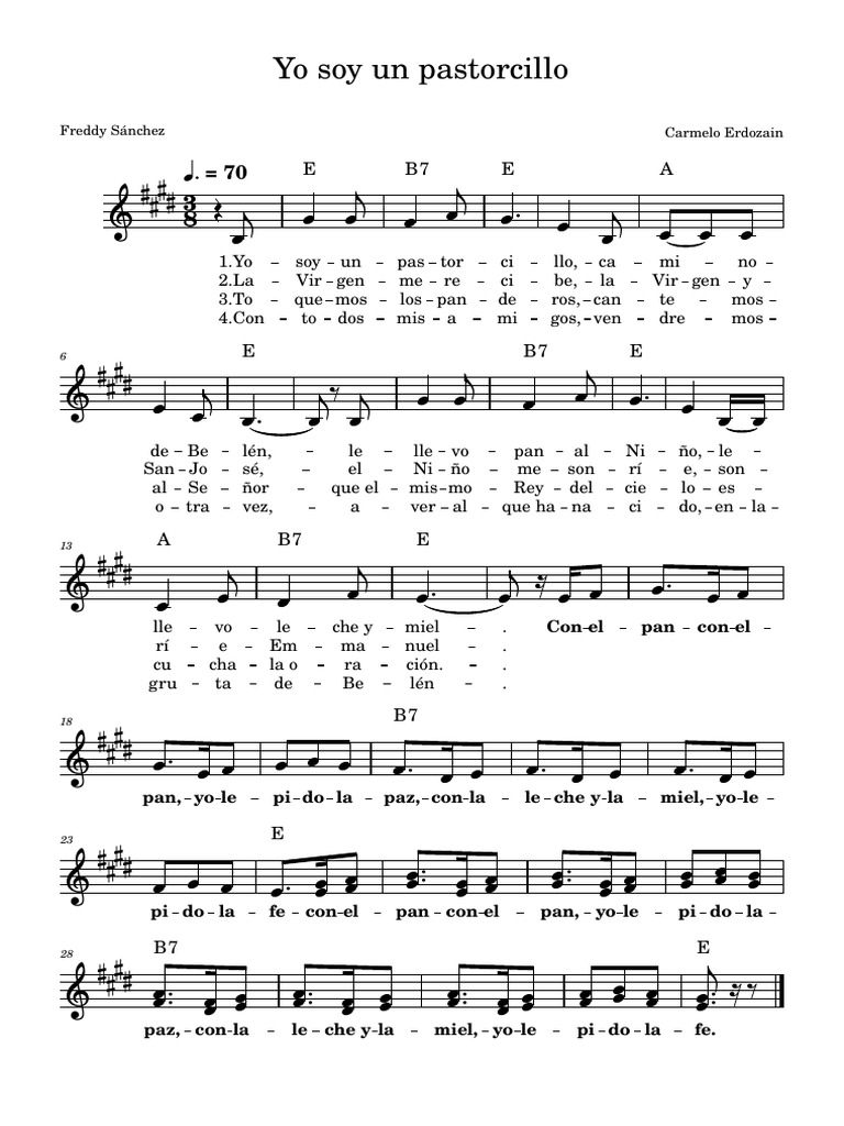 Yo Soy Un Pastorcillo | PDF