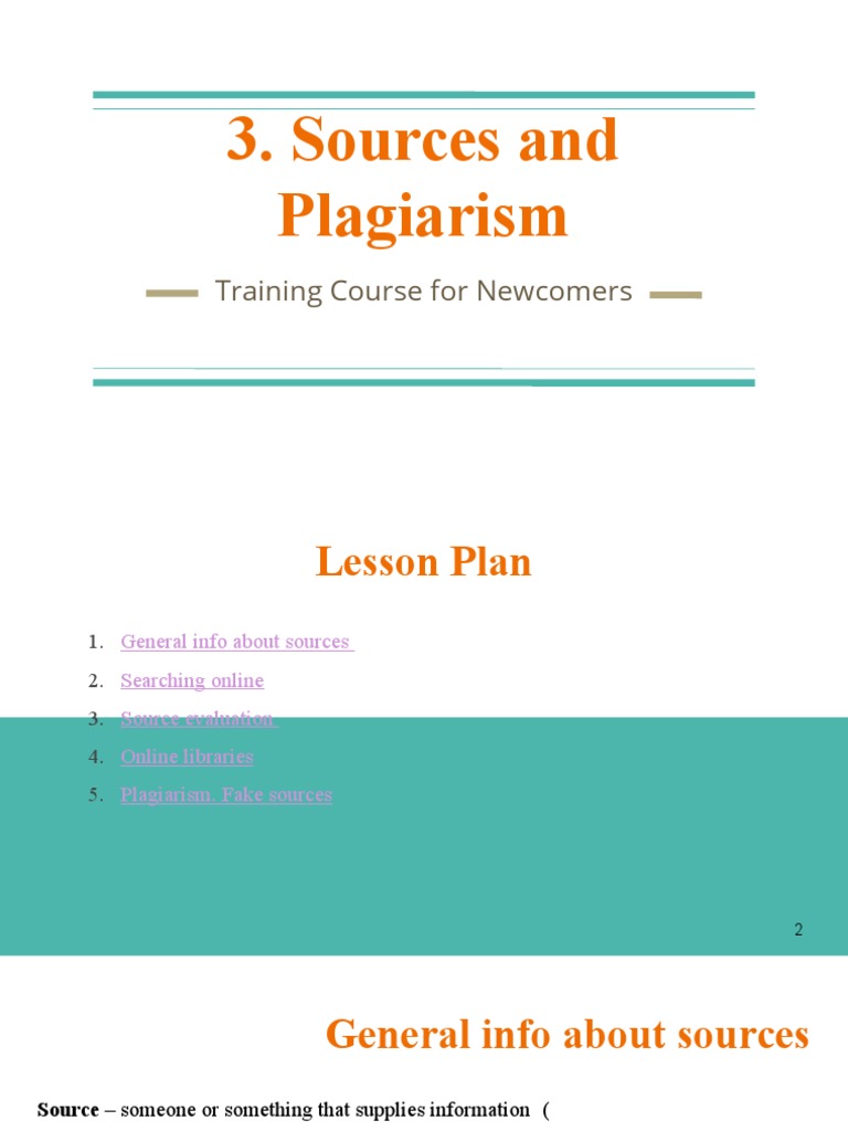 Sources and Plagiarism | PDF | Primary Sources | Libraries