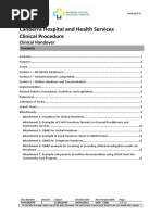 Clinical Handover Guideline | PDF | Patient | Health Professional