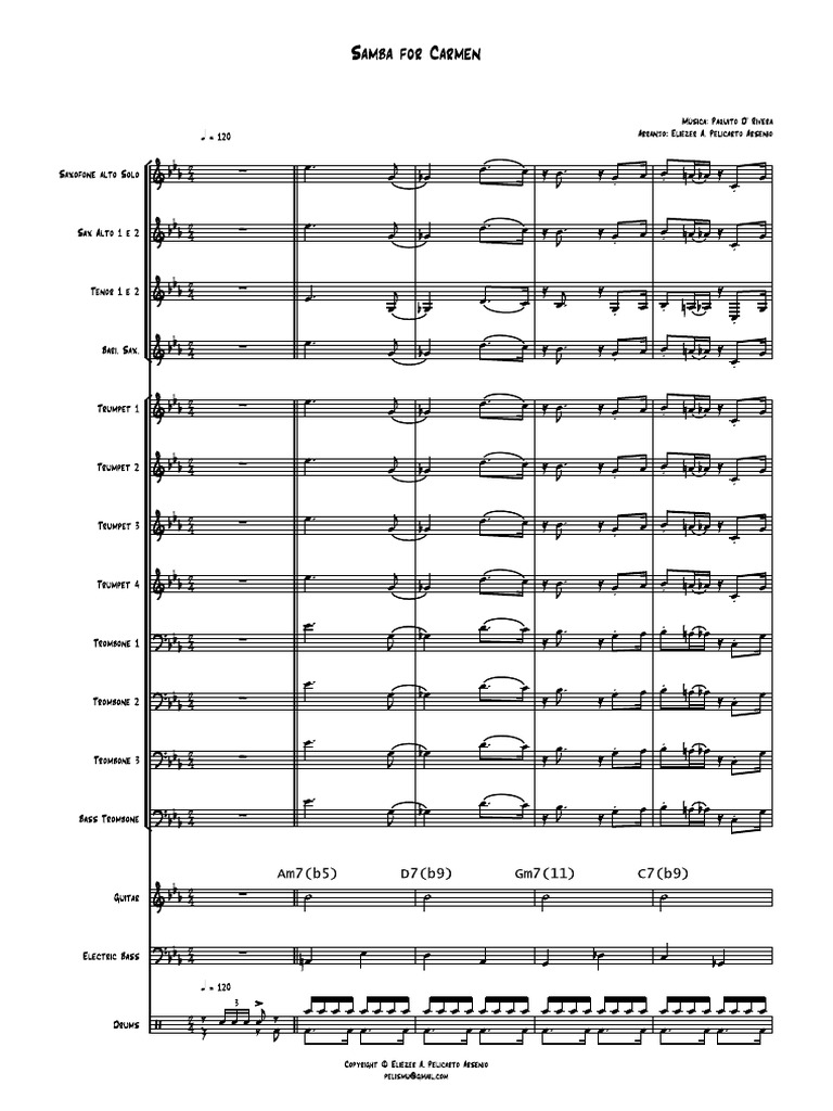 Grade - Samba For Carmen | PDF