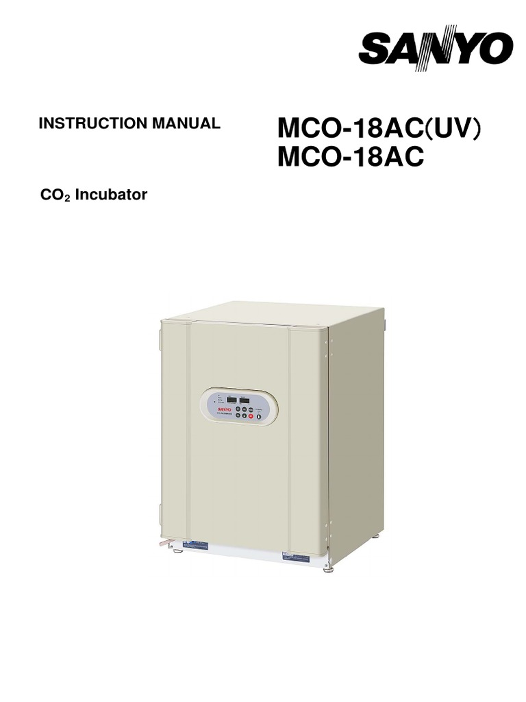 Sanyo CO2 Incubator MCO-18AC Manual | PDF | Electrical Connector ...