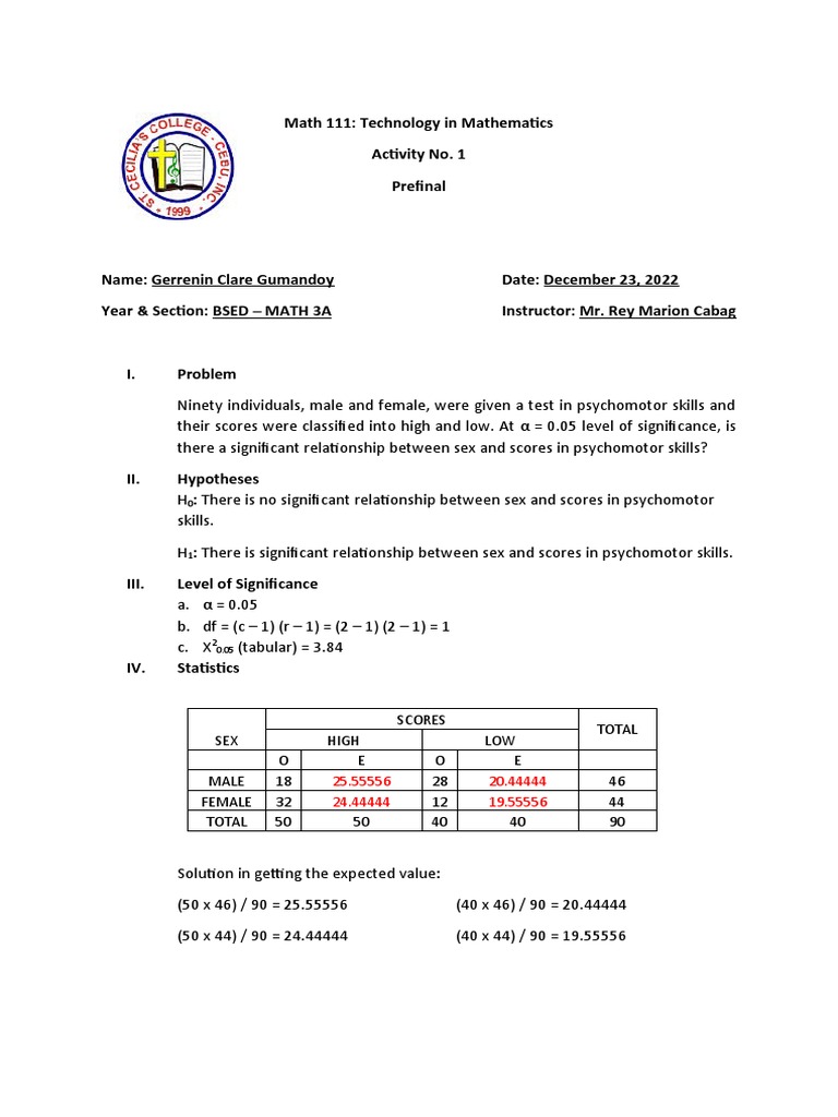 Clare Math 111 | PDF | Hypothesis | Inductive Reasoning